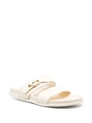 ANCIENT GREEK SANDALS Latria Buckle-fastened Sandals - White