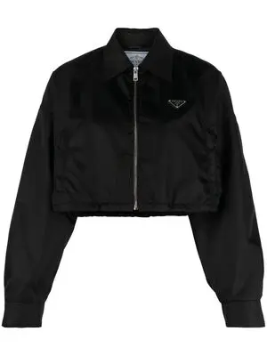 Prada Re-nylon Cropped Blouson Jacket