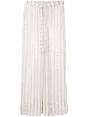 AMIR SLAMA Stripe-print Palazzo Pants