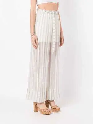 AMIR SLAMA Stripe-print Palazzo Pants