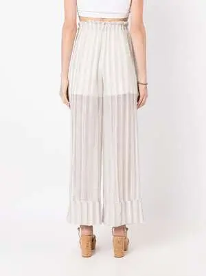 AMIR SLAMA Stripe-print Palazzo Pants