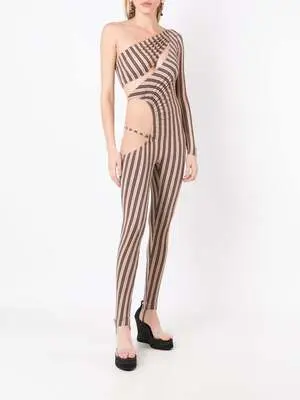 AMIR SLAMA Stripe-print Jumpsuit