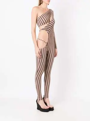 AMIR SLAMA Stripe-print Jumpsuit