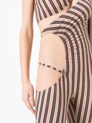 AMIR SLAMA Stripe-print Jumpsuit