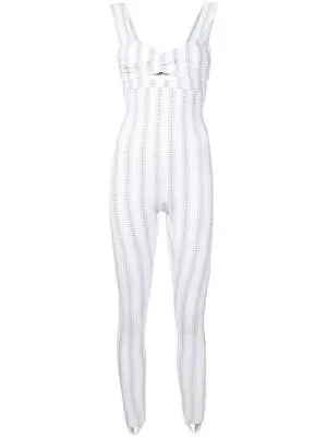 AMIR SLAMA Twist-detail Sleeveless Jumpsuit - White