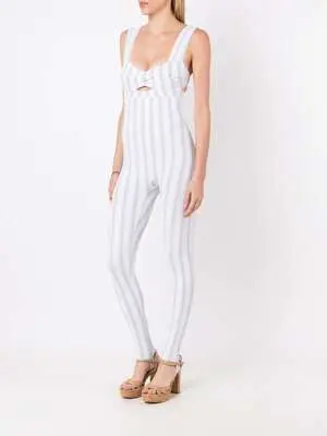 AMIR SLAMA Twist-detail Sleeveless Jumpsuit