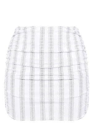 AMIR SLAMA Stripe-print Mini Skirt