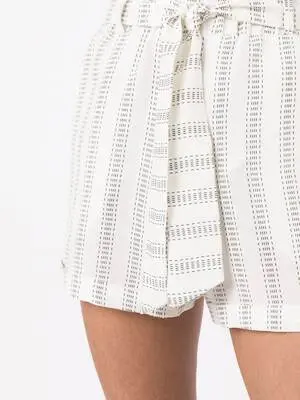 AMIR SLAMA Stripe-print Tie-waist Shorts