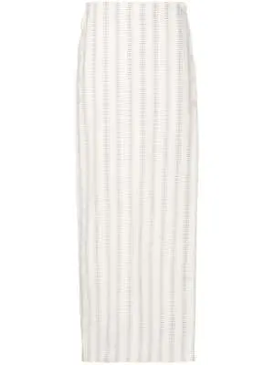 AMIR SLAMA Stripe-print Maxi Skirt