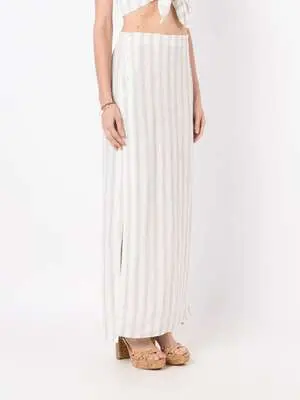 AMIR SLAMA Stripe-print Maxi Skirt