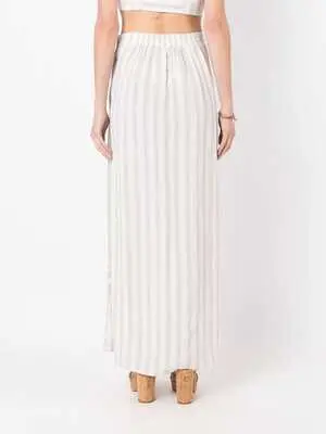 AMIR SLAMA Stripe-print Maxi Skirt