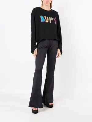 AMIR SLAMA Slogan-print Long Sleeve T-shirt