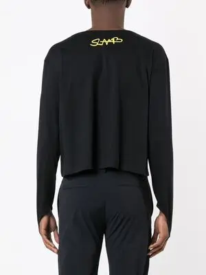 AMIR SLAMA Slogan-print Long Sleeve T-shirt