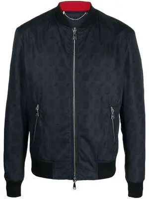 BILLIONAIRE Crest Monogram-print Bomber Jacket