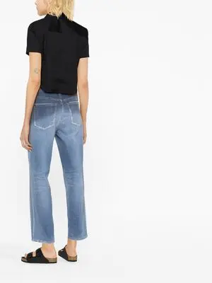 Dsquared2 Distressed Straight-leg Jeans