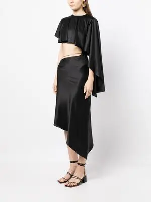 Matériel Asymmetric Silk Dress