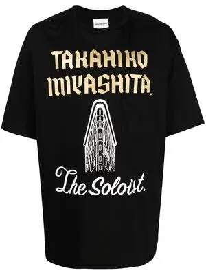 TAKAHIROMIYASHITA THESOLOIST. Logo-print Short-sleeved T-shirt - Black