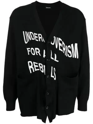 UNDERCOVERISM Logo-print V-neck Cardigan