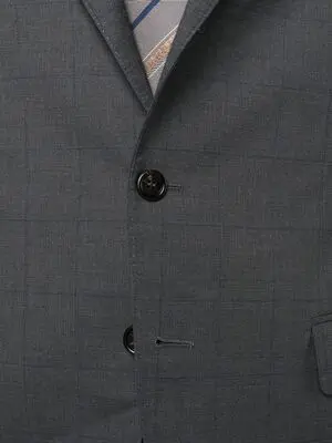 Brunello Cucinelli Fine-check Tailored Blazer - Grey