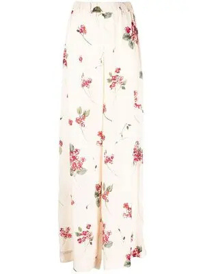 TWINSET Floral-print Palazzo Trousers