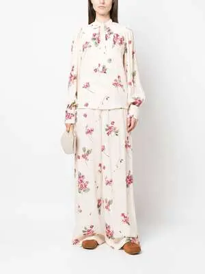TWINSET Floral-print Palazzo Trousers