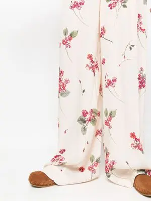 TWINSET Floral-print Palazzo Trousers