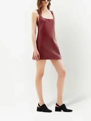 COURREGES Re-edition Vinyl Mini Dress - Red