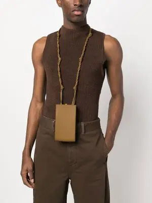 JIL SANDER Twisted Strap Leather Bag