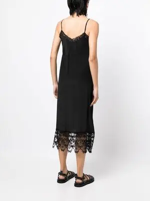 Simone Rocha Lace-trim Slip Dress - Black