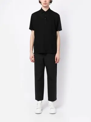 Herno Short-sleeved Polo Shirt - Black