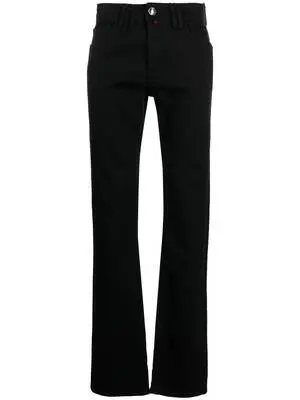 BILLIONAIRE Straight-leg Jeans With Embroidered Logo - Black