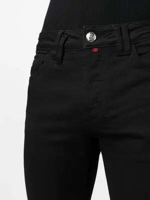 BILLIONAIRE Straight-leg Jeans With Embroidered Logo - Black