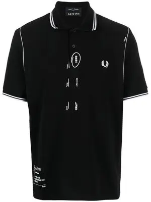 Fred Perry Sketch-style Cotton Polo Shirt