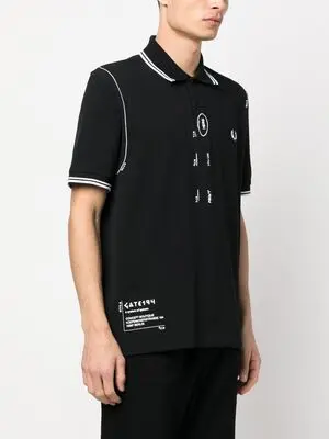 Fred Perry Sketch-style Cotton Polo Shirt