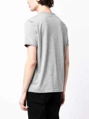 Fred Perry Ringer Logo-embroidered T-shirt - Grey