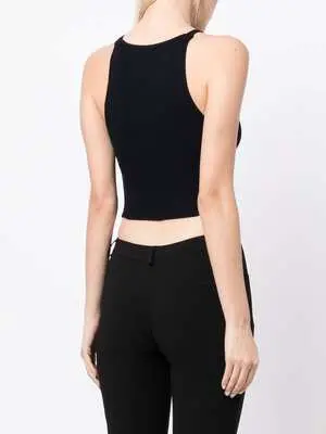 COURREGES Pointy Rib-knit Tank Top