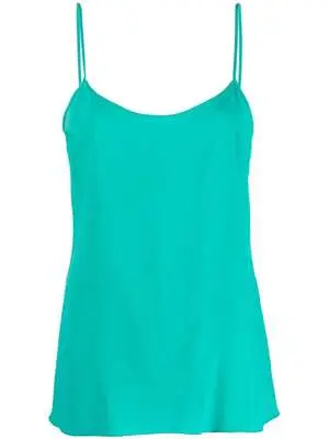 Alberta Ferretti Satin-effect Camisole Top - Green