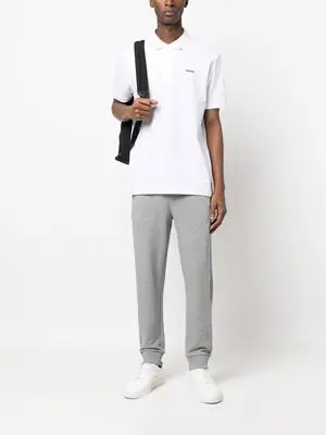 Hugo Chest Logo-print Polo Shirt - White