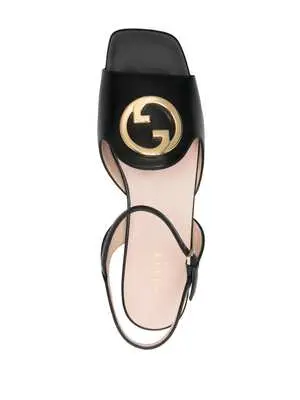 Gucci Interlocking G-logo Leather Sandals