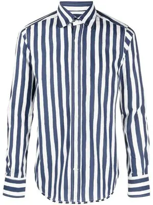 Canali Striped Button-up Shirt
