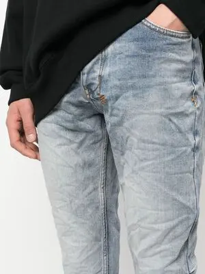 Ksubi Crinkled Slim-cut Jeans