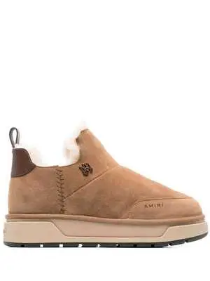 Amiri Malibu Shearling Ankle Boots - Neutrals