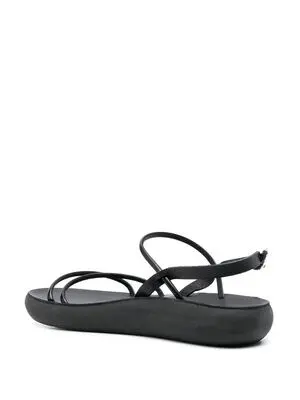 ANCIENT GREEK SANDALS Polis Slingback Sandals - Black