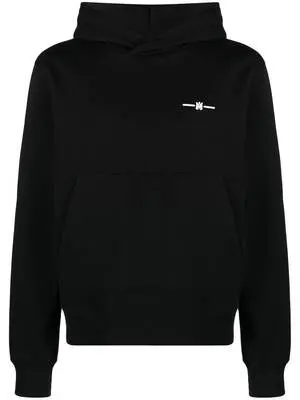Amiri Logo-print Cotton Hoodie - Black