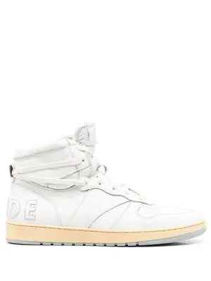 Rhude Logo Patch Hi-top Sneakers