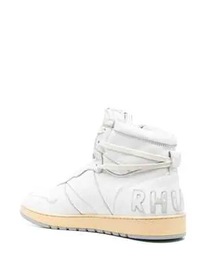 Rhude Logo Patch Hi-top Sneakers