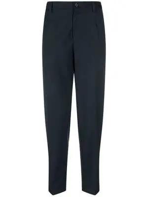 Dolce & Gabbana Logo-embroidered Tailored Trousers - Blue