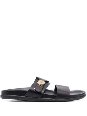 ANCIENT GREEK SANDALS Latria Double-strap Sandals - Black