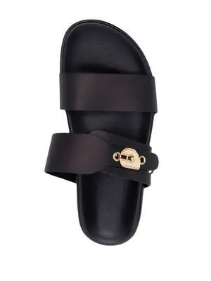 ANCIENT GREEK SANDALS Latria Double-strap Sandals - Black