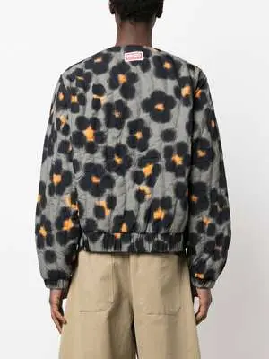 Kenzo Hana Leopard Reversible Bomber Jacket